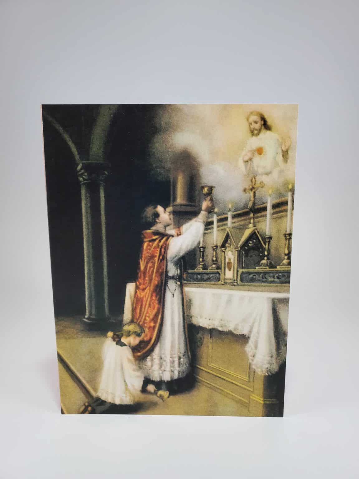 Holy Mass “Intention” Individual Mass Card with Envelope - Roman ...