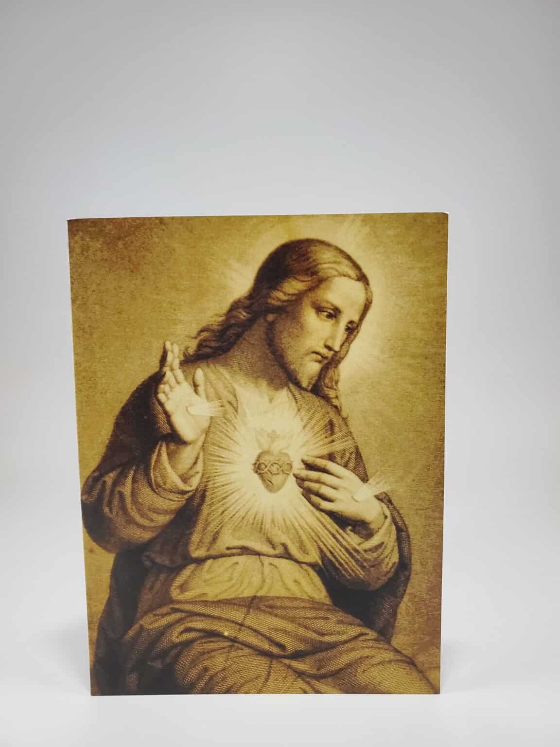 Sacred Heart “Memorial” Individual Mass Card with Envelope - Roman ...
